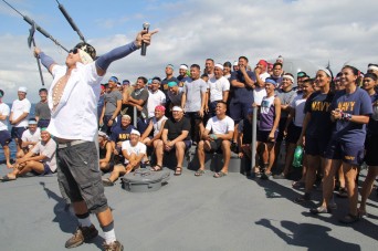 What happens when Navy men cross the Equator? | Global News