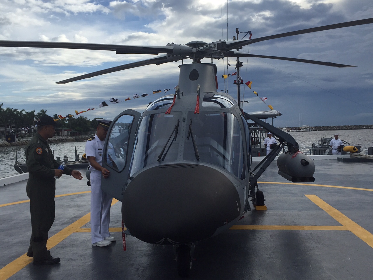 Navy christens 2 new choppers, 2 transport ships | Global News