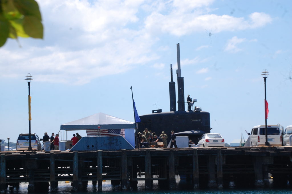 US attack submarine docks at Subic Bay | Global News