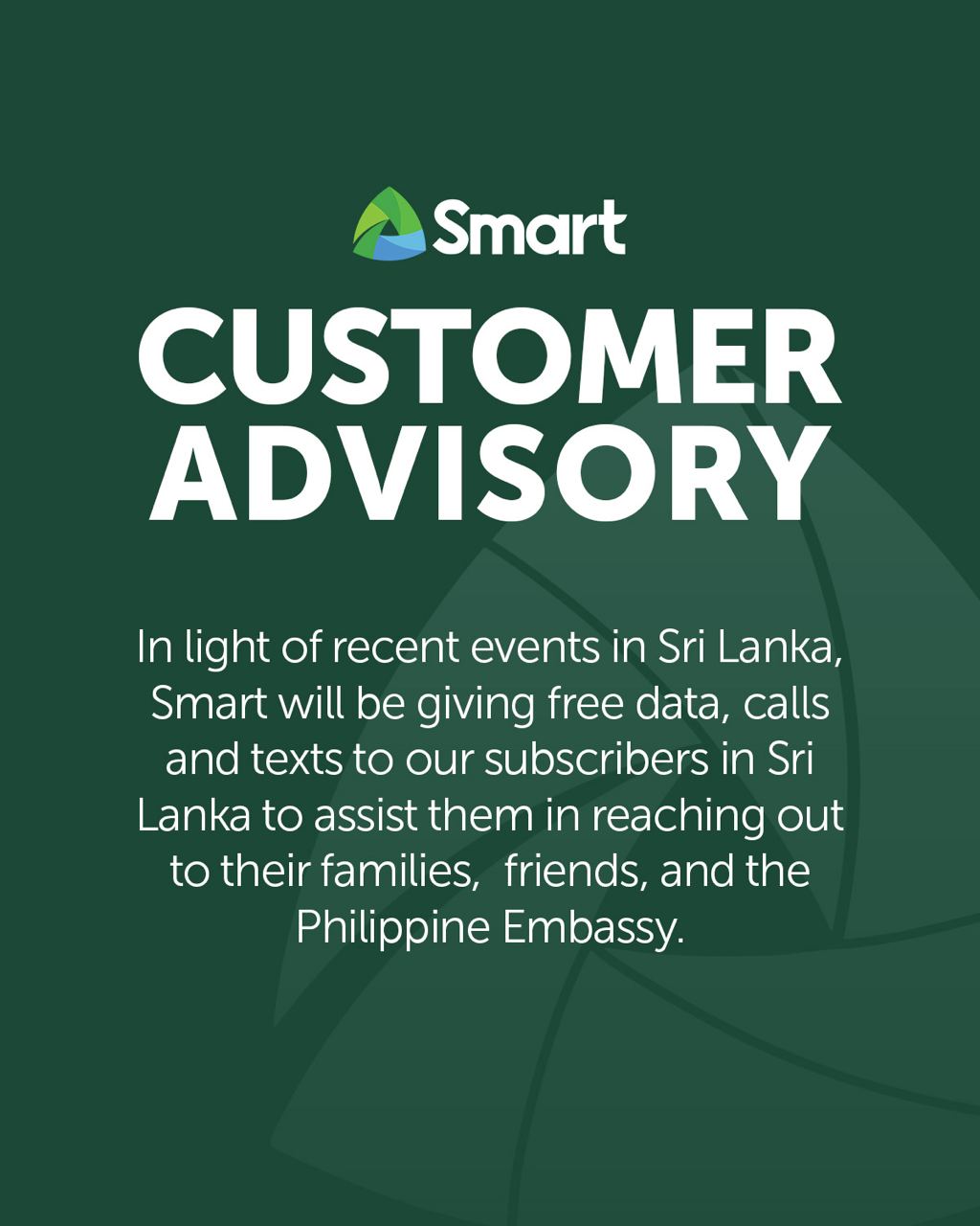 Smart to give Filipinos in Sri Lanka free access to data, SMS, and ...