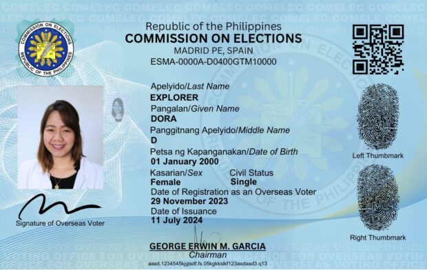 Comelec to release guidelines on digital voter's ID for OFWs