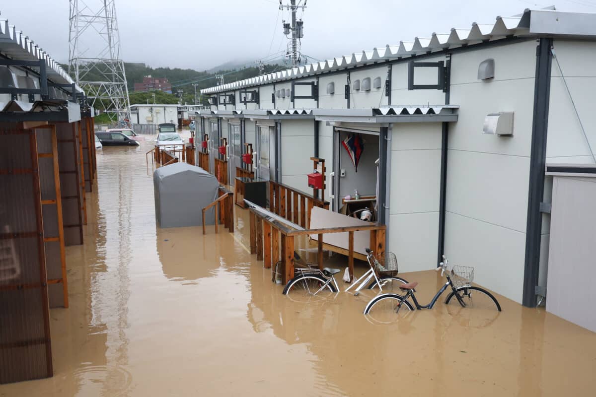 Floods, landslides hit central Japan months after major quake