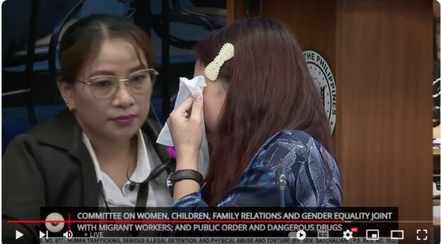 Cassandra Ong turns emotional at mom's mention in Senate probe