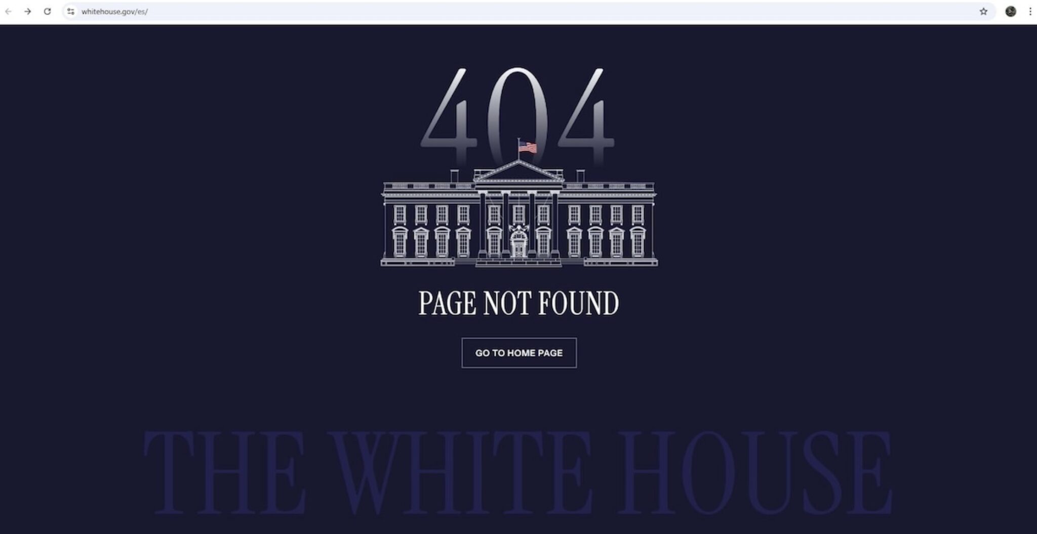 Trump shuts down White House Spanish-language page