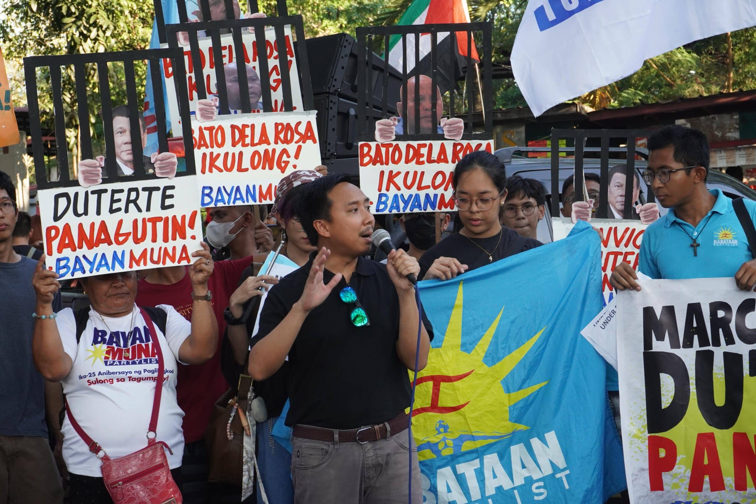 LOOK: Groups call for conviction of Duterte ahead of ICC pre-trial
