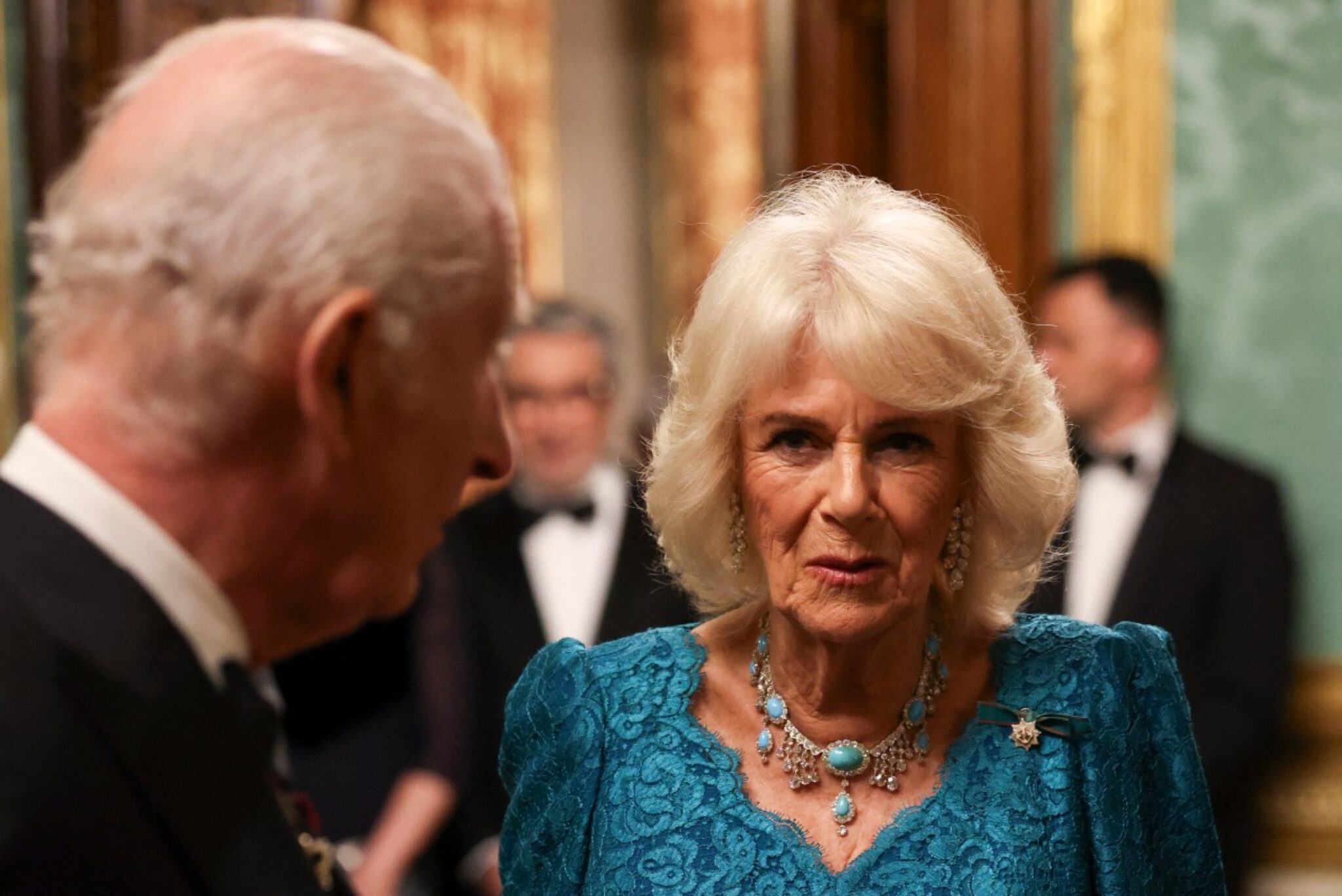 Britain's royal couple meet Pope Francis during Rome visit