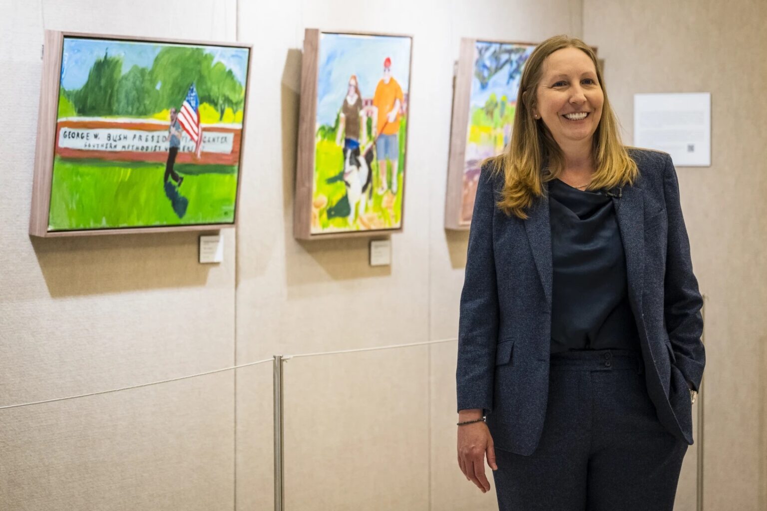 Bush’s new paintings inspired by campus life