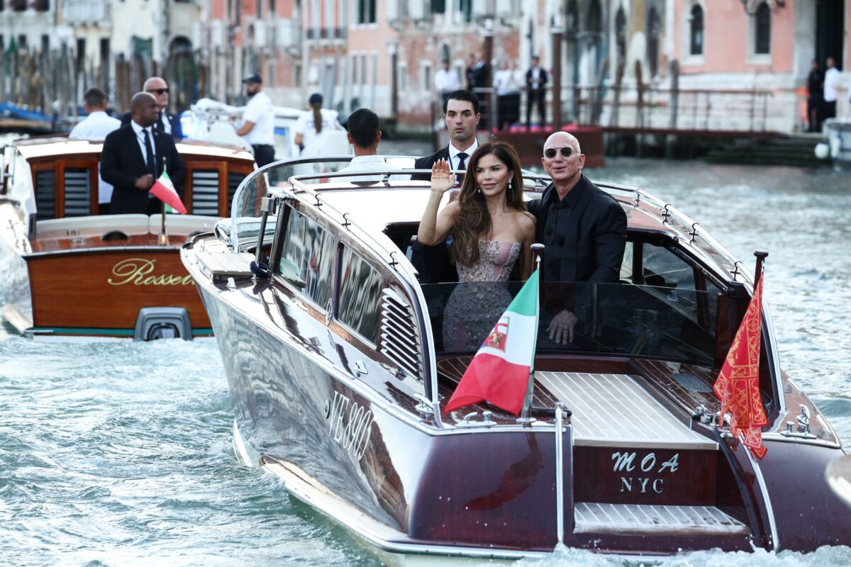 Bezos wedding shadowed by Venice protests: 'Eat the rich'
