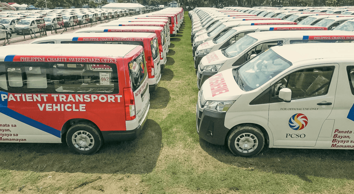 PCSO turns over 387 new ambulances to local government units in Luzon