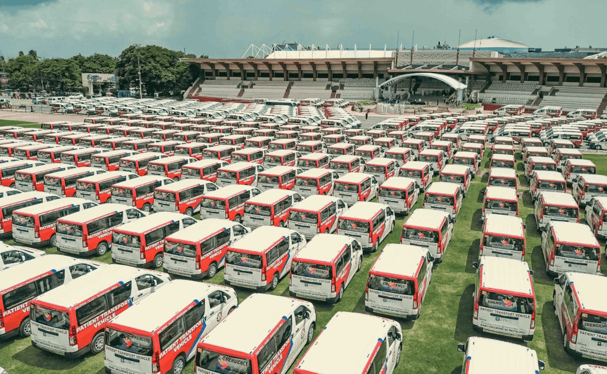 PCSO turns over 387 new ambulances to local government units in Luzon