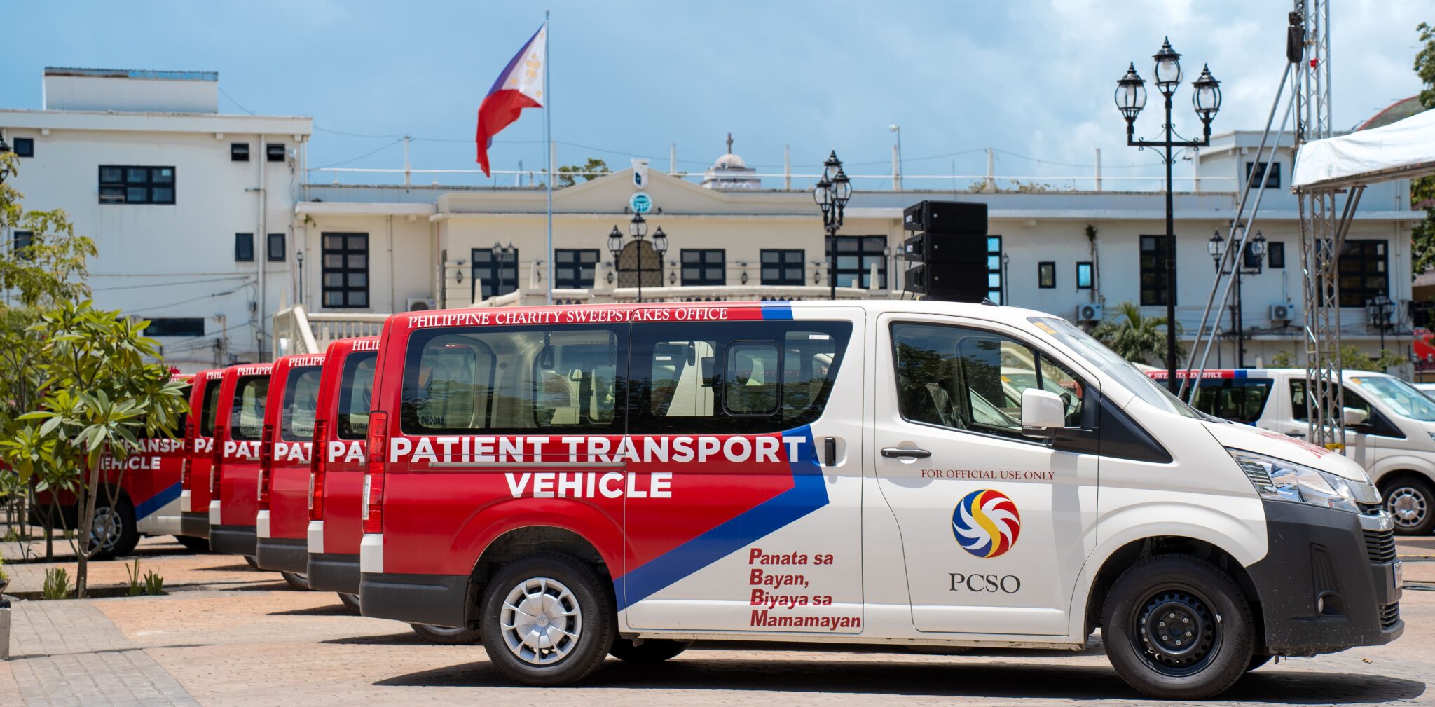 PCSO turns over 124 patient transport vehicles to local government ...