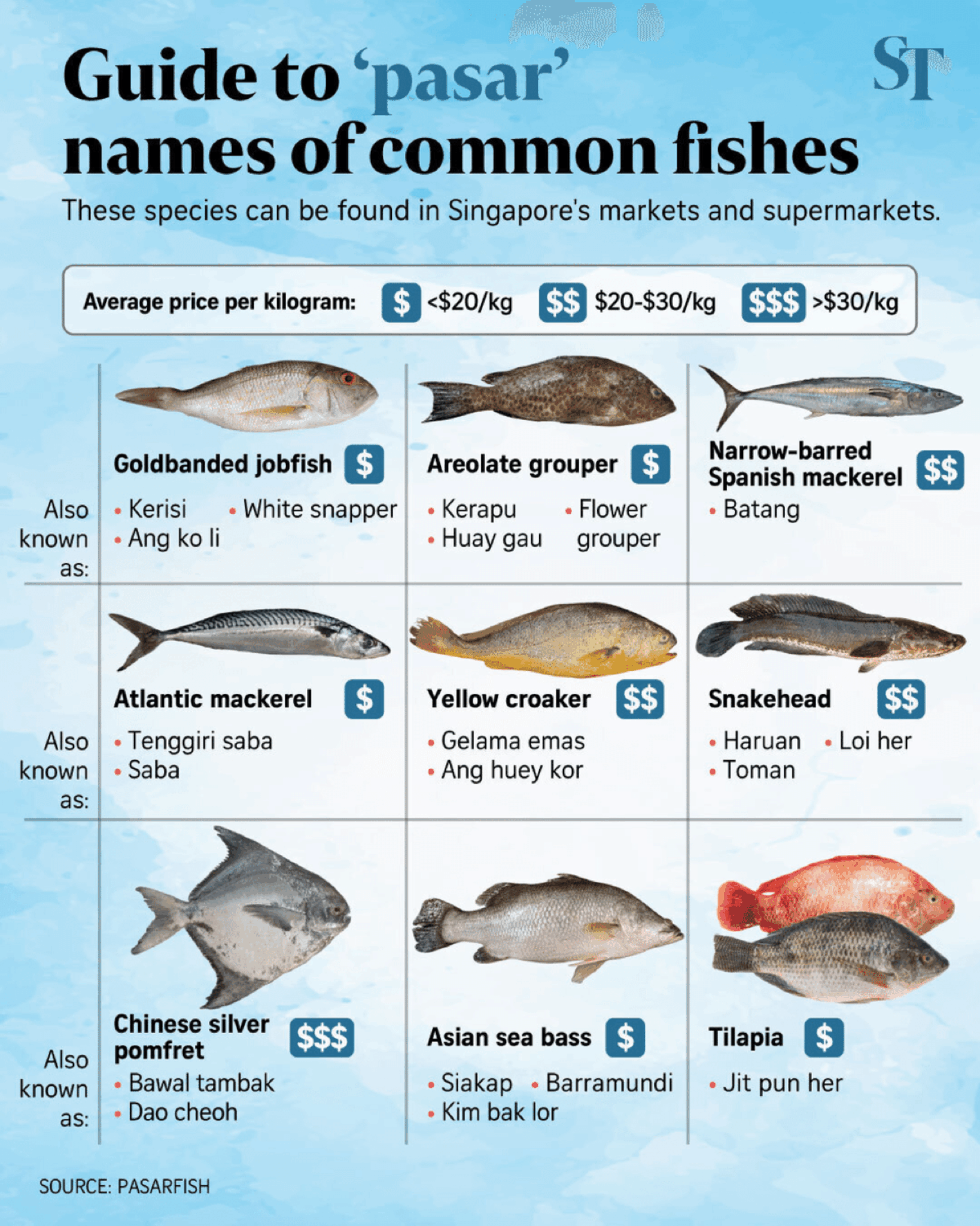 Singapore wet markets: New guide aims to help identify fish