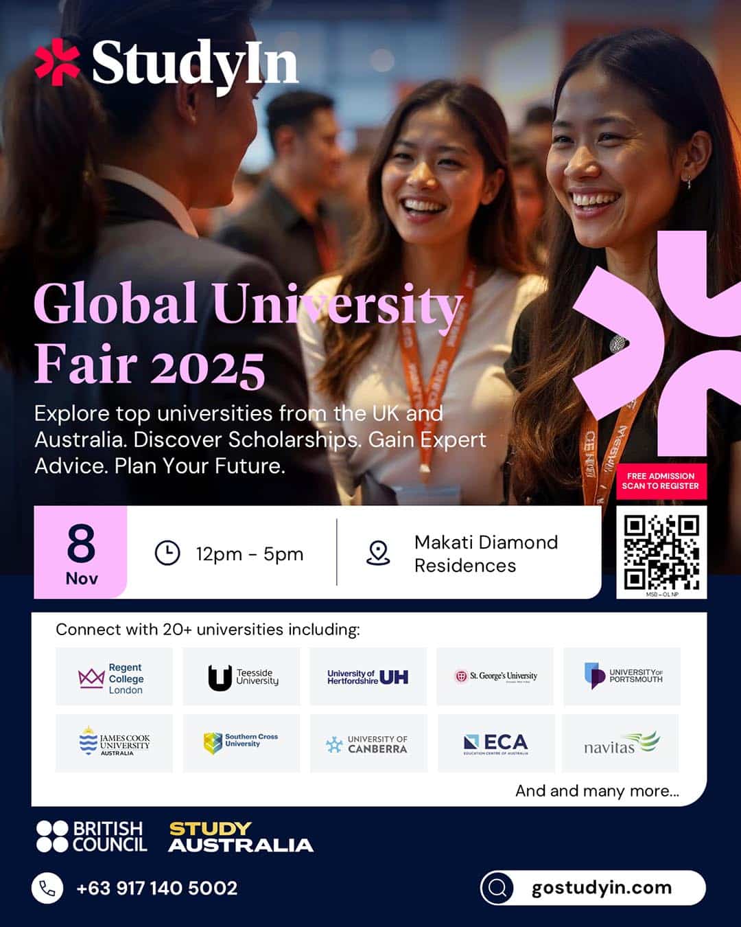 StudyIn hosts first Global University Fair in the Philippines