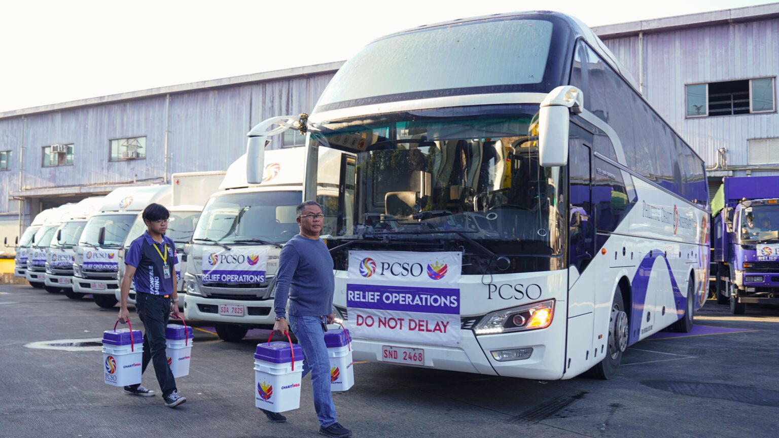 PCSO leads humanitarian caravan to bring aid to Opong, Cebu earthquake ...