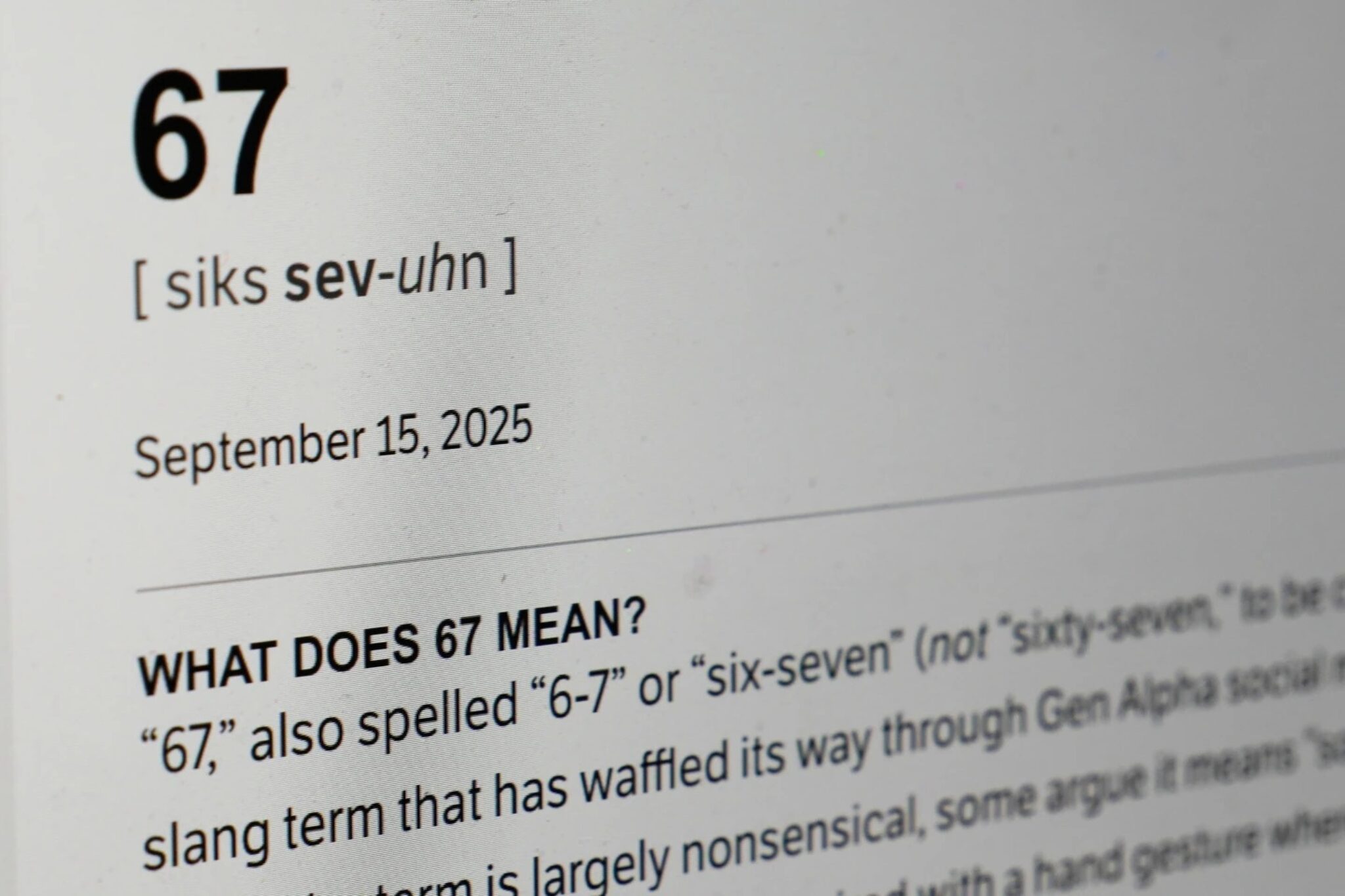 ‘6-7’ is Dictionary.com’s, uhm, Word of the Year