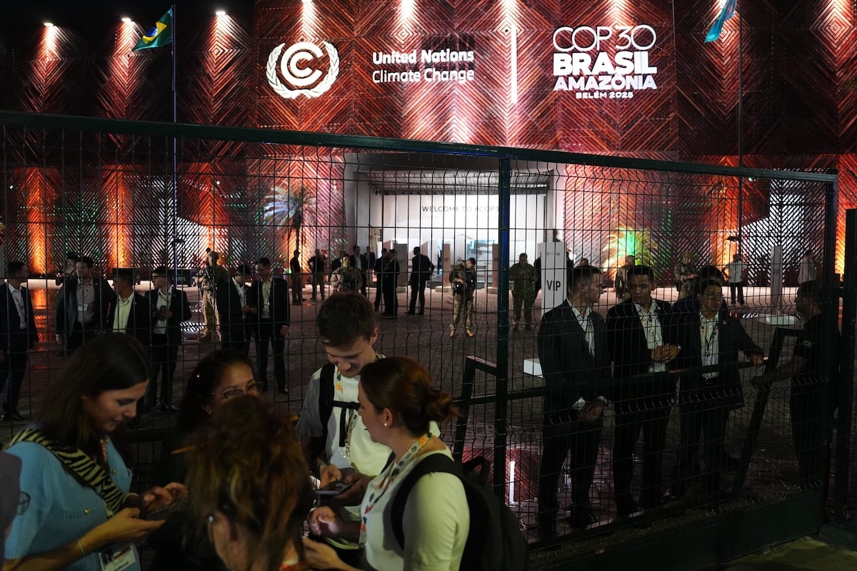 Protesters confront security at main venue of COP30 climate talks